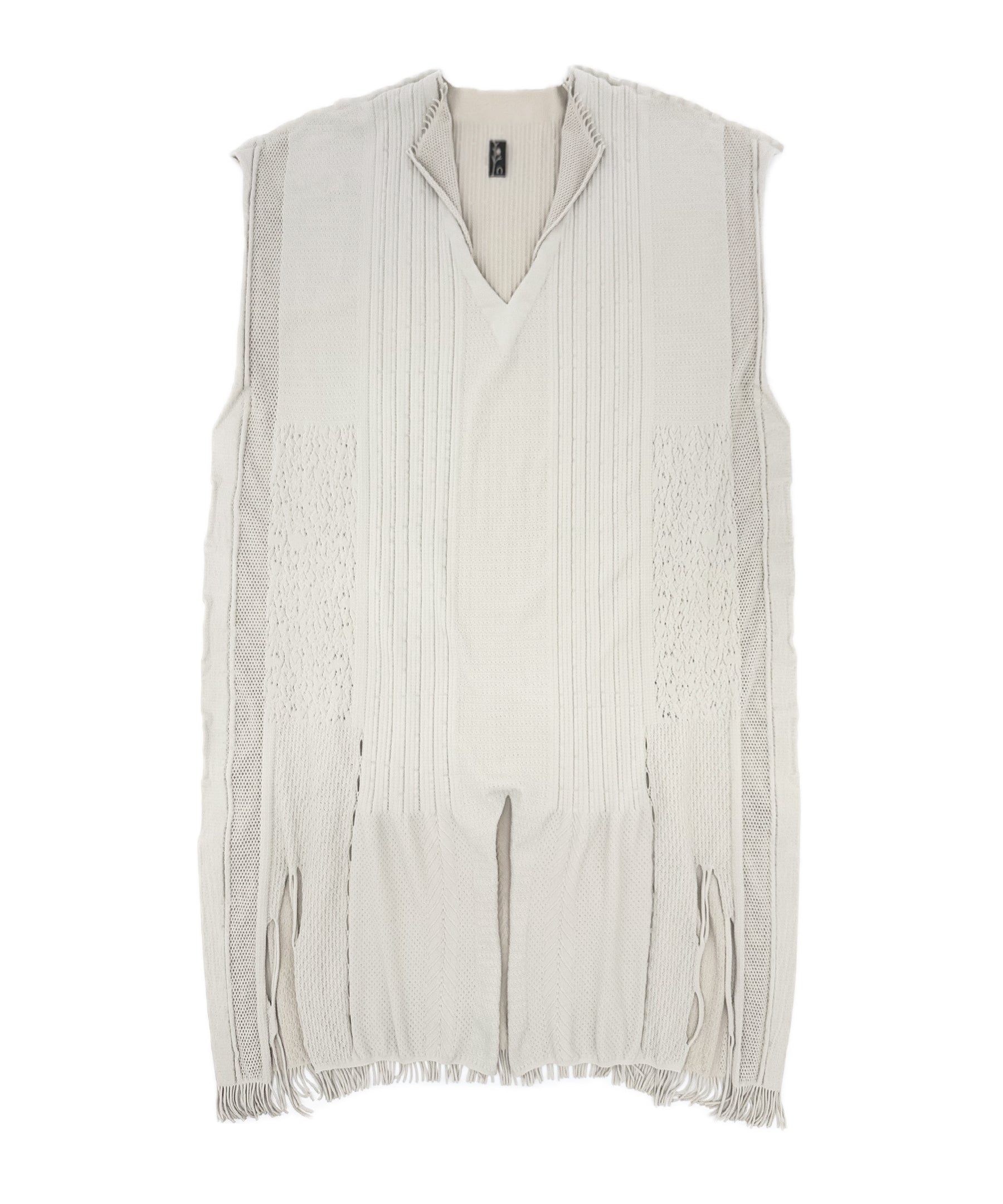 tri.R 】Squid collar V-neck Sleeveless Long Top / NAT13N-91/l.gray-so ...