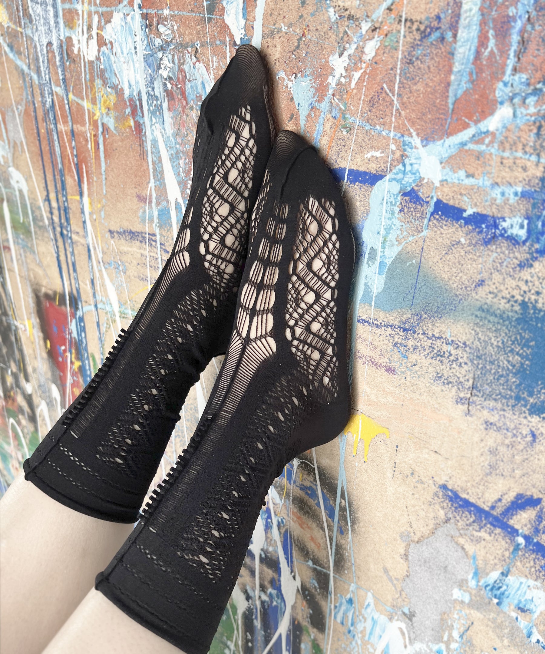 ti.R 】Classic lace Socks / NS384N-99/black-soft type – bec de nonnette ...